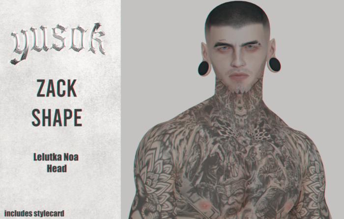 Second Life Marketplace - YK.ZACK SHAPE NOA