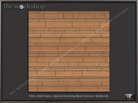 Second Life Marketplace - SPECIAL PANELLING WOOD TEXTURE SET - 11