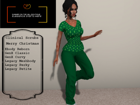 Second Life Marketplace - [SOTH] Clinical Scrubs Merry Christmas