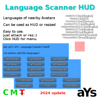 Second Life Marketplace - Language Radar Scanner HUD