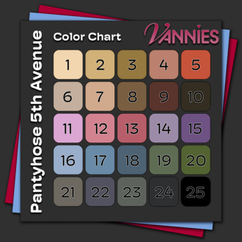 Second Life Marketplace - VANNIES Pantyhose 5th Avenue Color Pack 6-10 ...