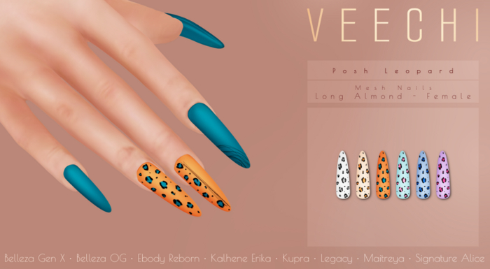 Second Life Marketplace - Veechi - Posh Leopard // Long Almond Female