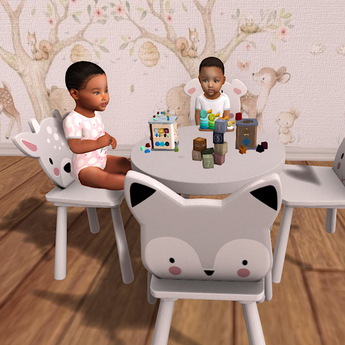 Second Life Marketplace - Woodland Nursery Play Table for Zooby Animesh ...