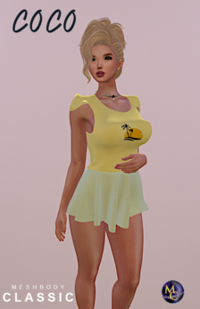 Second Life Marketplace - [MC]Coco Summer Dress - Meshbody Classic