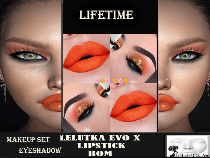 Second Life Marketplace - Lifetime NEW Eyeshadow - Lipstic LEL Evo X ...
