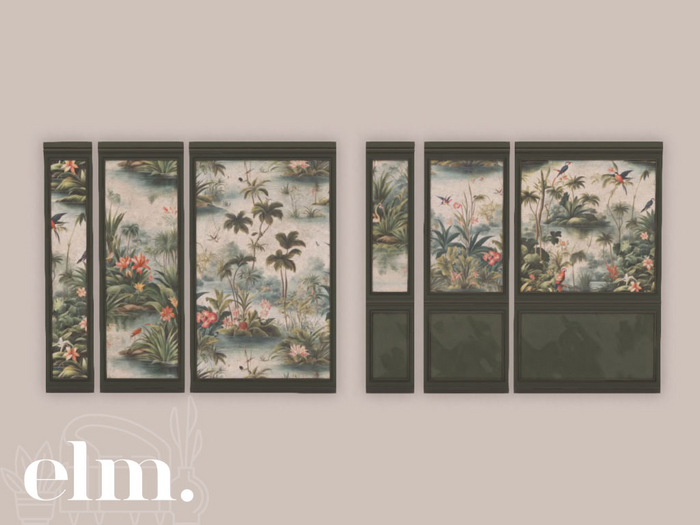 Second Life Marketplace - Elm. Wanda Wall Panels//Tropical Oasis