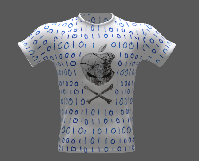 Second Life Marketplace - Agharti - ZERO- ONE BIT PIRATE HACKER Polo T ...