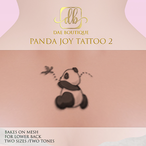 Second Life Marketplace - PANDA JOY TATTOO #2 (Low Back)