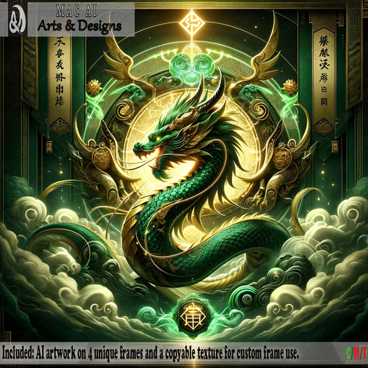 Second Life Marketplace - AI Art - Zodiac Asia - Dragon-Tatsu