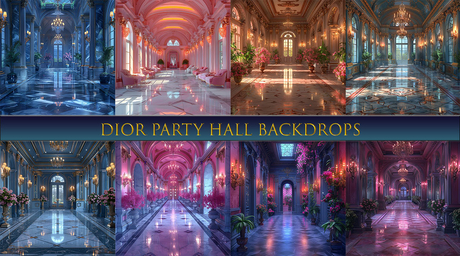 Second Life Marketplace - SATO - Dior Party Hall Blogger backdrop Textures