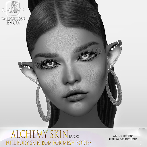 Second Life Marketplace - DEMO ALCHEMY Skin EvoX Full Body BOM FEMALE