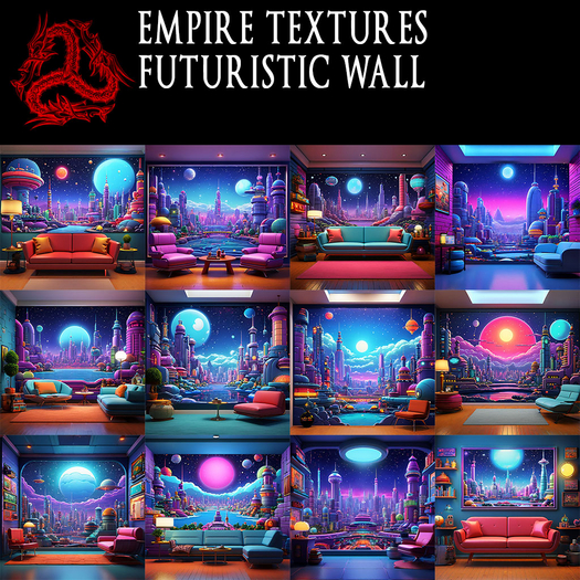 Second Life Marketplace - EMPIRE TEXTURES - futuristic wall