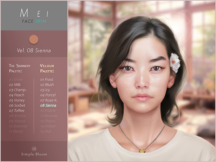 Second Life Marketplace - SKIN, Mei, Vel 08 Sienna (LeLutka, EvoX)
