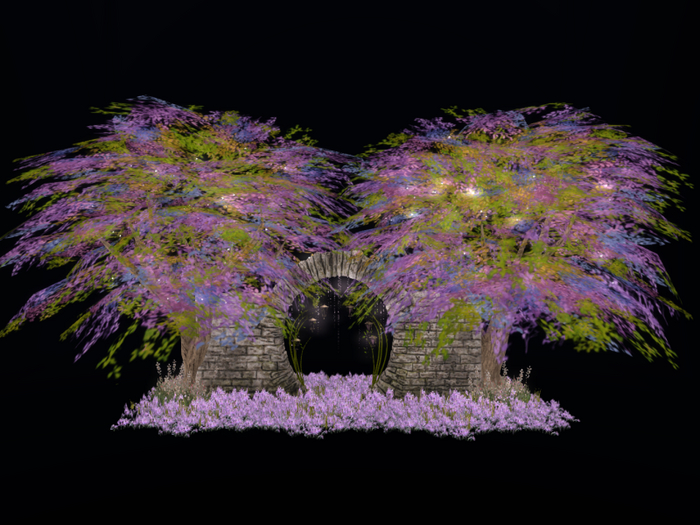 Second Life Marketplace - MC Woodland Garden Arch Purple