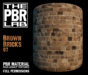 Second Life Marketplace - The PBR Lab - Brown Bricks 07 - PBR Material ...