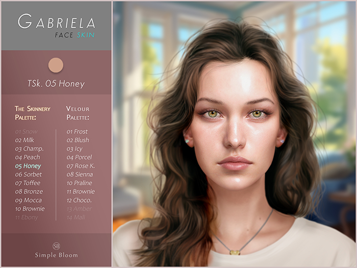 Second Life Marketplace - PROMO SKIN, Gabriela, TSk 05 Honey (LeLutka ...