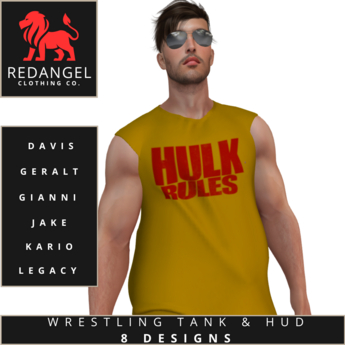 Second Life Marketplace - Wrestling Tank & HUD Sports Tank