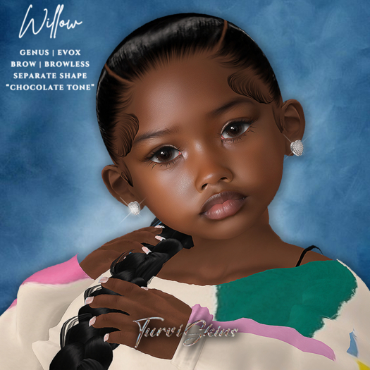 Second Life Marketplace - TURVI // Willow Skin "CHOCOLATE" (GENUS)