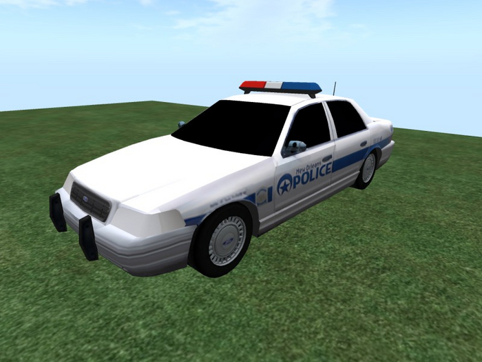 Second Life Marketplace - TM White Police Car - Prop