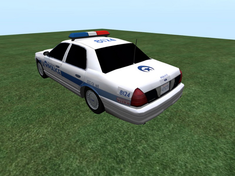 Second Life Marketplace - TM White Police Car - Prop