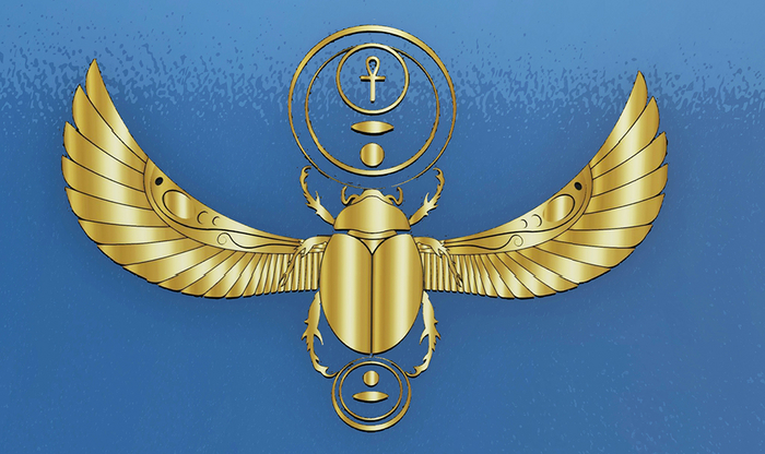 Second Life Marketplace - HI-RES Beautiful egyptian golden scarab FULL PERM