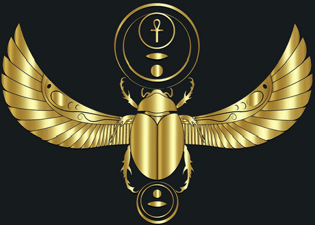 Second Life Marketplace - HI-RES Beautiful egyptian golden scarab FULL PERM