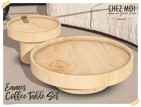 Second Life Marketplace - CHEZ MOI ♥ Eames Coffee Table Set