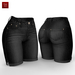 Second Life Marketplace - Black Denim Shorts
