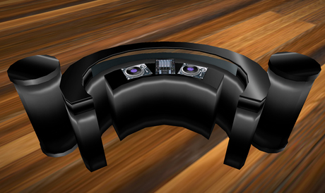 Second Life Marketplace - Mesh Black Round DJ Booth with Animation ...