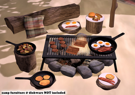 Second Life Marketplace - {XO} Full Perm - Camp Foods Set