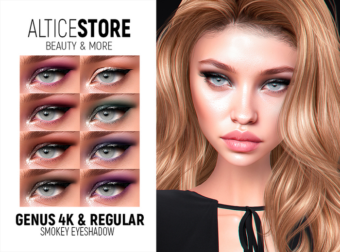 Second Life Marketplace - [ALTICE] GENUS MORPH EYESHADOW - SMOKEY ...