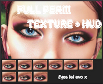 Second Life Marketplace - "BeYOUtiful" Full perm #6 eyes lel evo x 9 ...
