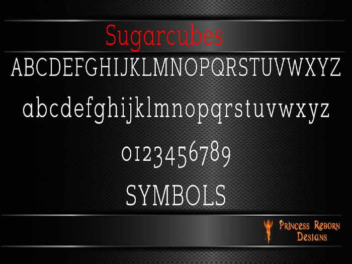 Second Life Marketplace - Sugarcubes Mesh Letters, Numbers, & Symbols ...