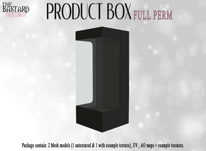 Second Life Marketplace - The Bastard Princess - Product Packaging Box ...