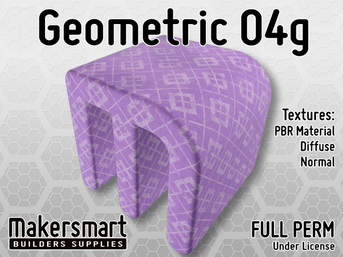 Second Life Marketplace - PBR Material Fabric Geometric 04g