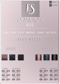 Second Life Marketplace - EUTHA - Beca Dress FATPACK