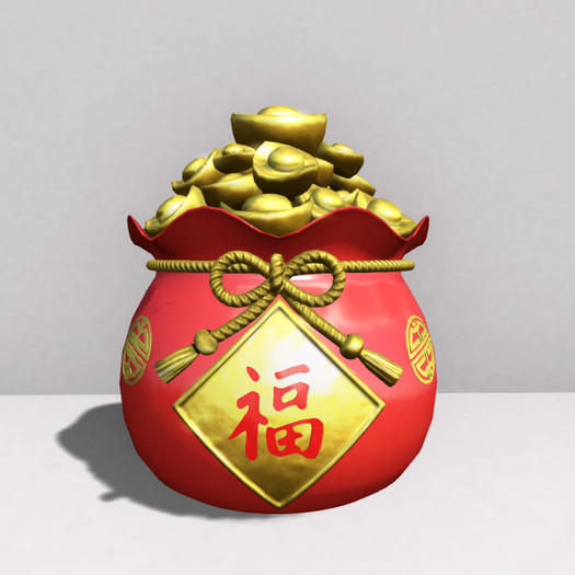 Second Life Marketplace - Kiyori // Feng Shui Lucky Fortune Money Bag ...