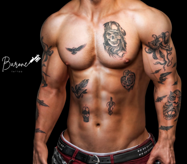 Second Life Marketplace - ::Barone Tattoo:: Upper Body Ink