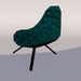 Second Life Marketplace - Full perm Modern Chair Cyan 50% off