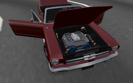 Second Life Marketplace - .:LCR:. - '64 'Stang Red Convertible