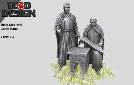 Second Life Marketplace - Tipjar Medieval Castle Statue