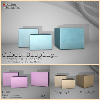 Second Life Marketplace - Cubes Display