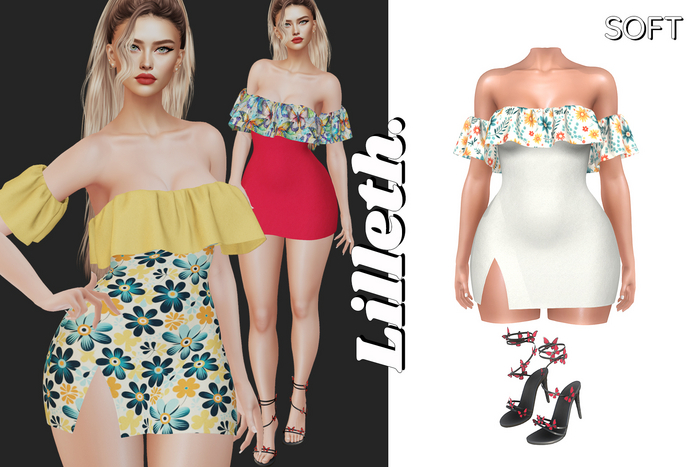 Second Life Marketplace - Lilleth. SOFT Dress & Heels Collection [DEMO ...