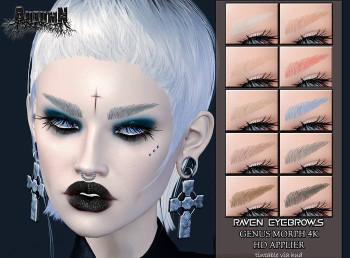 Second Life Marketplace - AutumN- RAVEN EYEBROWS GENUS