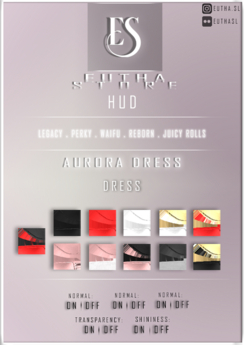 Second Life Marketplace - EUTHA - Aurora Dress FATPACK