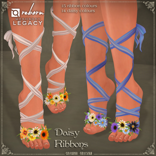 Second Life Marketplace - DEMO Daisy Ribbons by Caverna Obscura ...