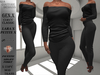 Second Life Marketplace - "GCD" Donnette Off Shoulder Top Black