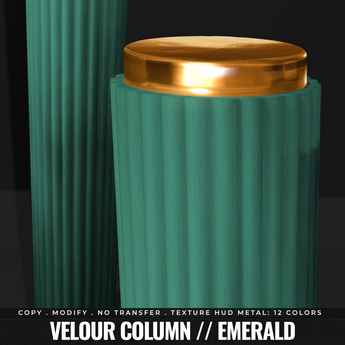 Second Life Marketplace - [BL] Velour column // emerald