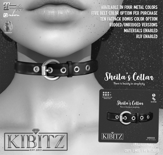 Second Life Marketplace - Kibitz - Sheila's collar - demo