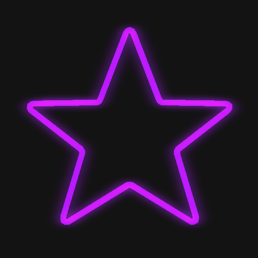 Second Life Marketplace - [ambi] Neon Star (VIOLET) MW